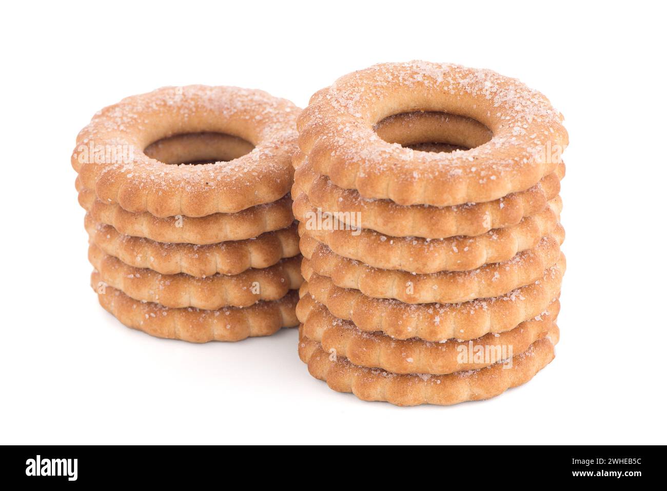 Cake round biscuits brown Cut Out Stock Images & Pictures - Alamy