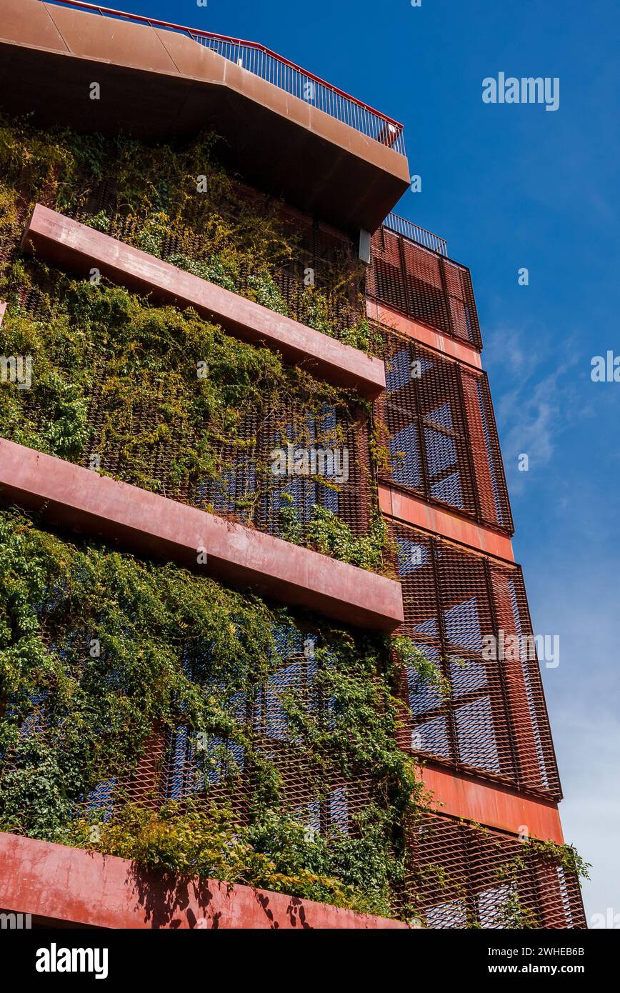Modern Terraced Building with Vertical Garden in Copenhagen Stock Photo ...