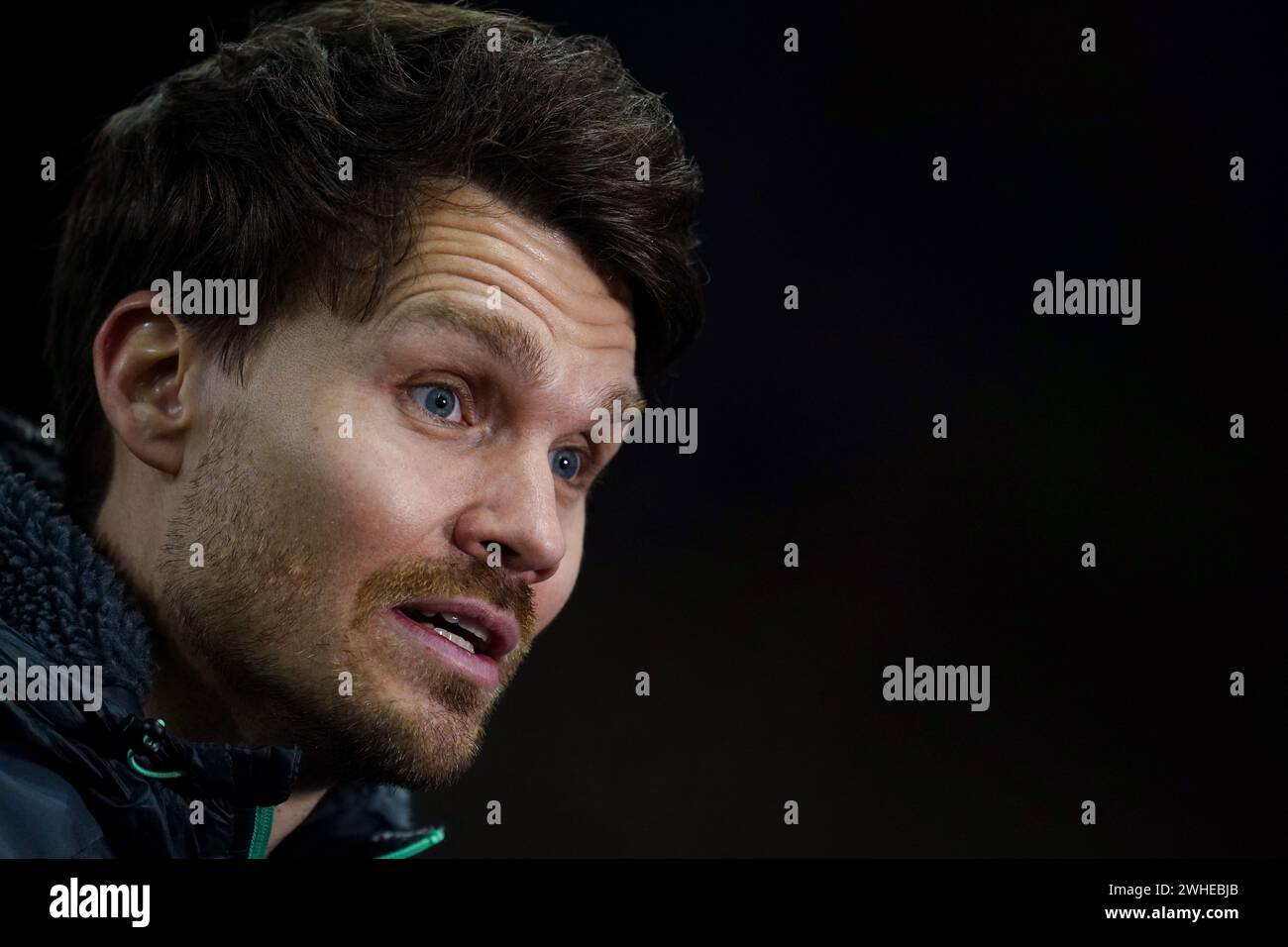 Sheffield Wednesday manager Danny Rohl speaks to the media after the ...