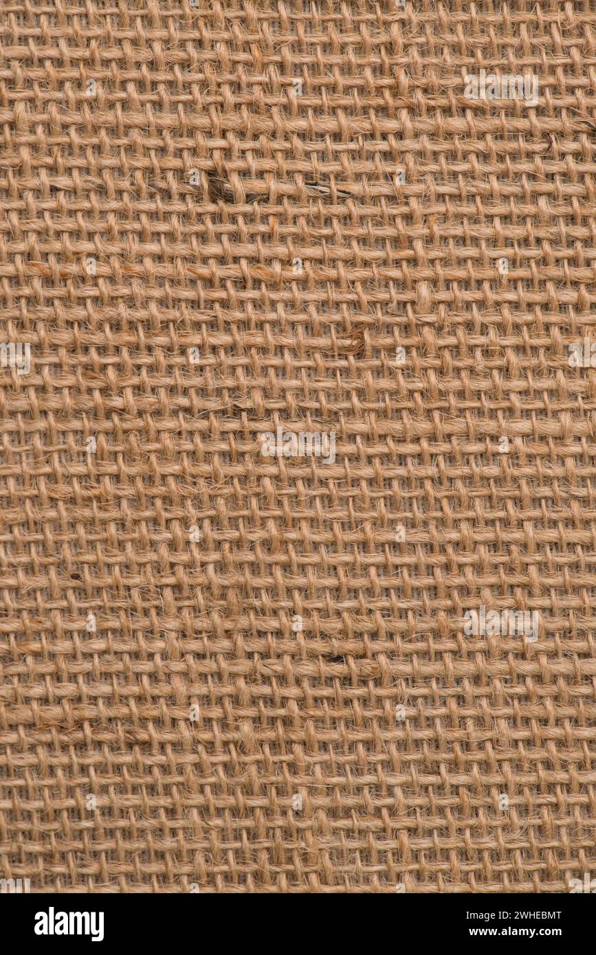 Closeup detail of burlap texture background Stock Photo - Alamy