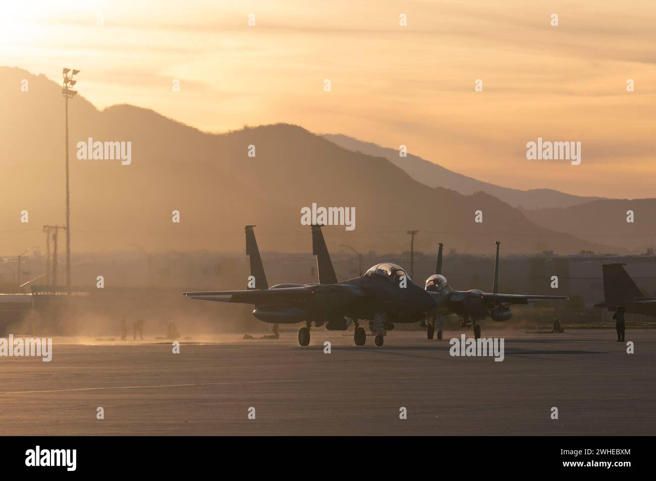 Two F-15E Strike Eagles, assigned to the 4th Fighter Wing, Seymour ...