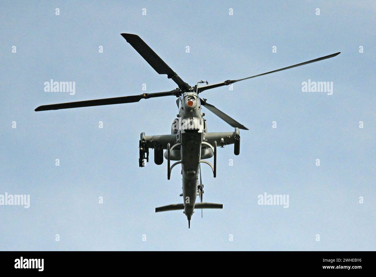 The U.S. Marine unit HMLA 773 conducts aerial gunnery missions. They ...