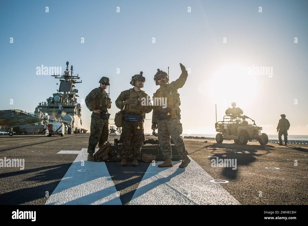 Low altitude air defense Marines assigned to Marine Medium Tiltrotor ...