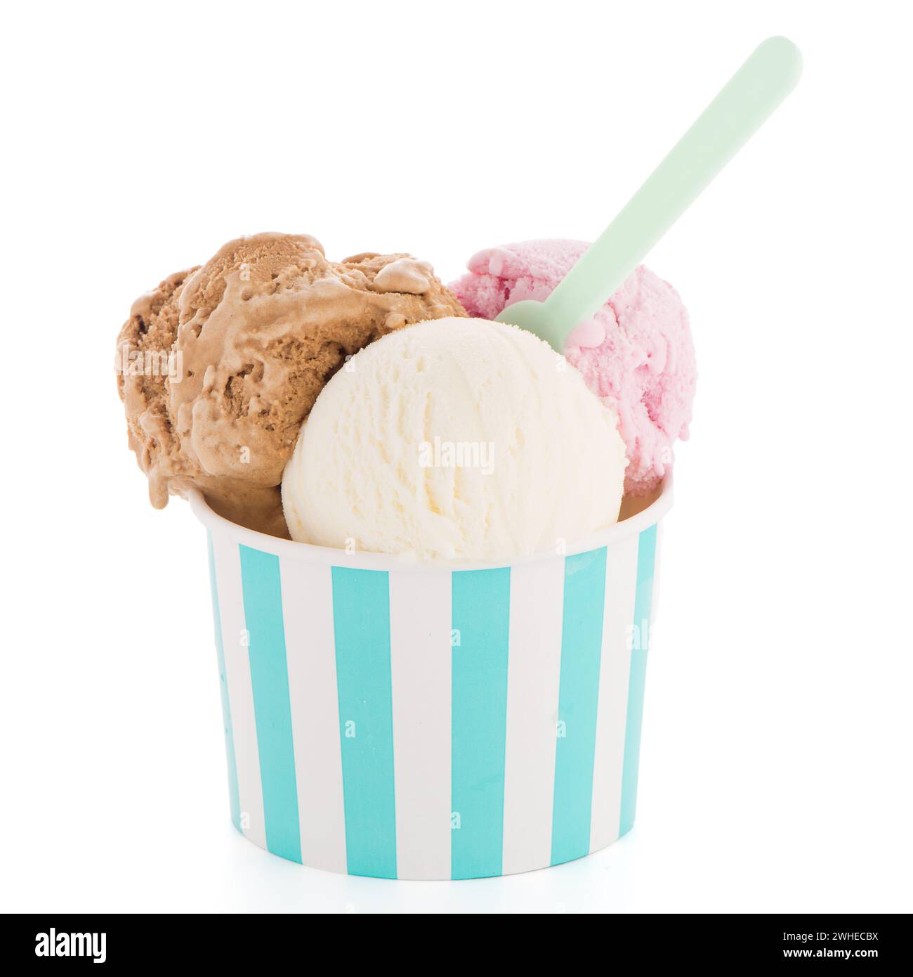 Ice cream scoop in paper cup Stock Photo - Alamy