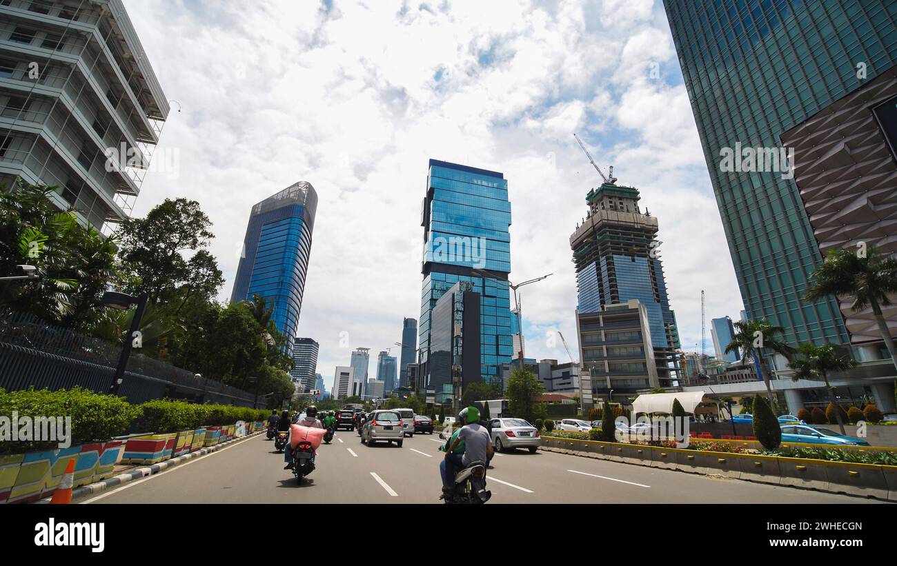 Jakarta's roads and streets with cars during the daytime Stock Photo ...
