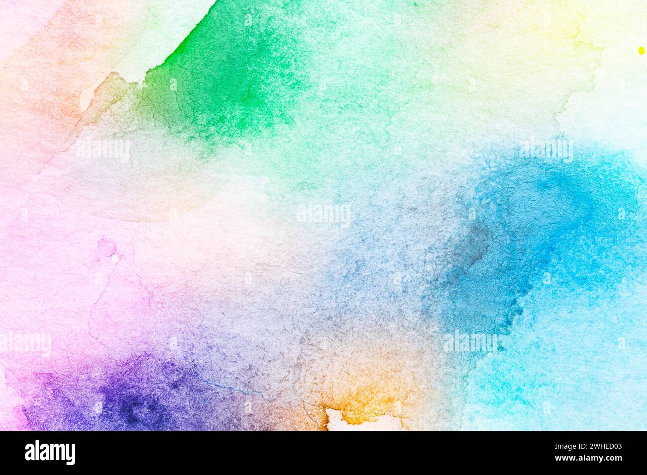Macro close-up of an abstract colorful watercolor gradient fill ...