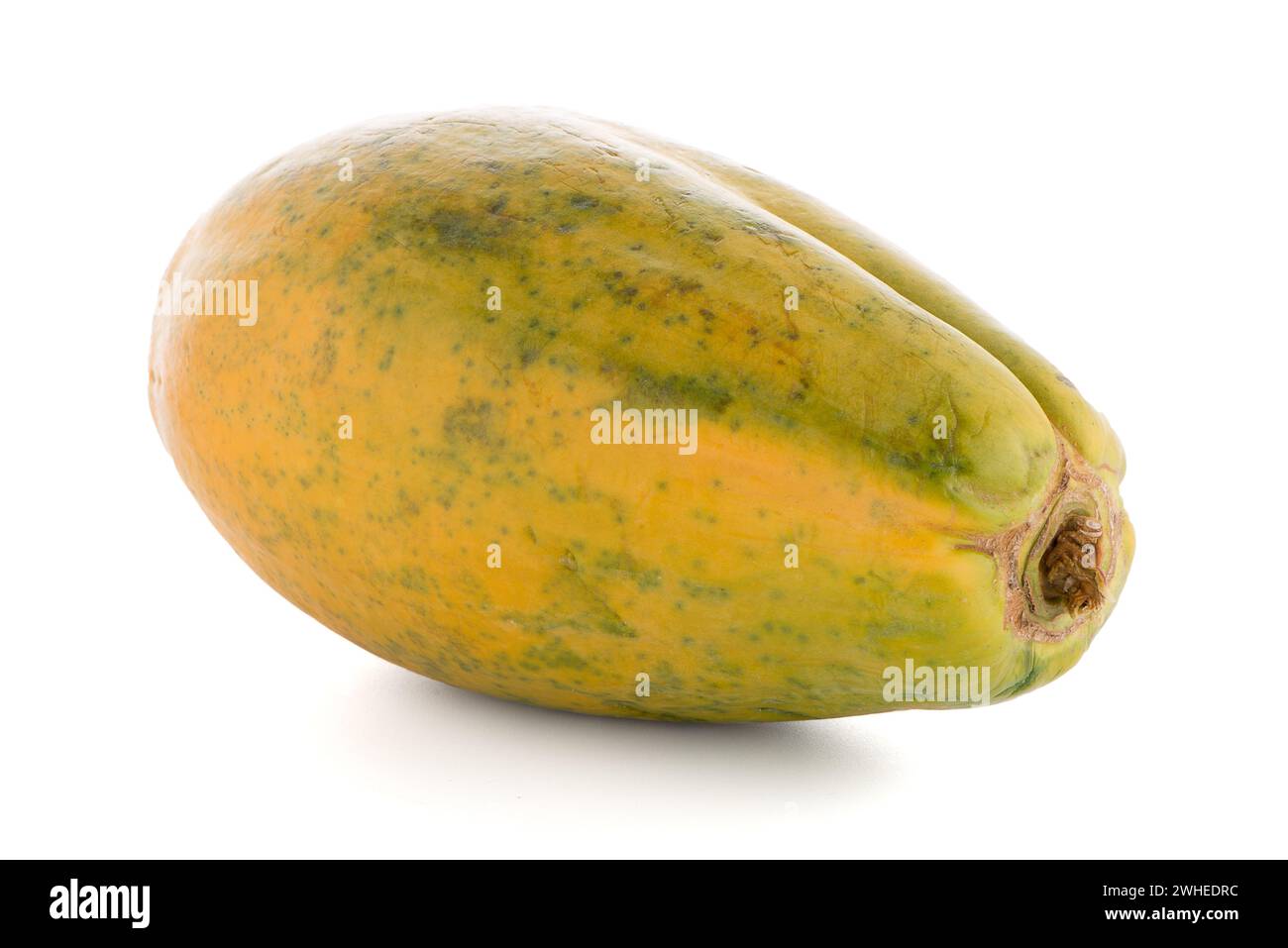 Papaya fruit on white background Stock Photo - Alamy