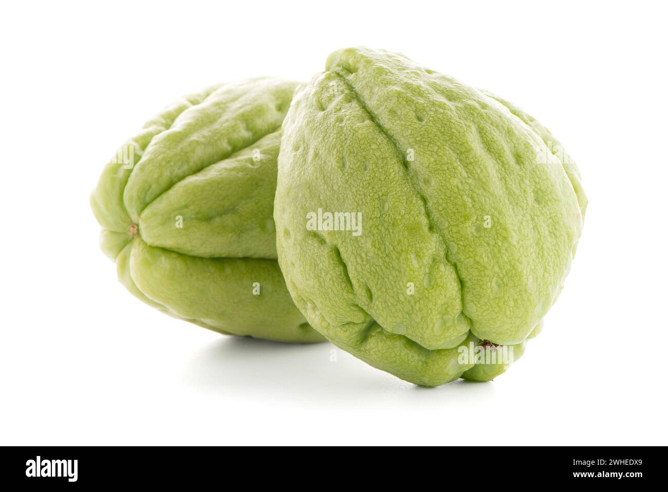 Chayote sechium edule two Cut Out Stock Images & Pictures - Alamy