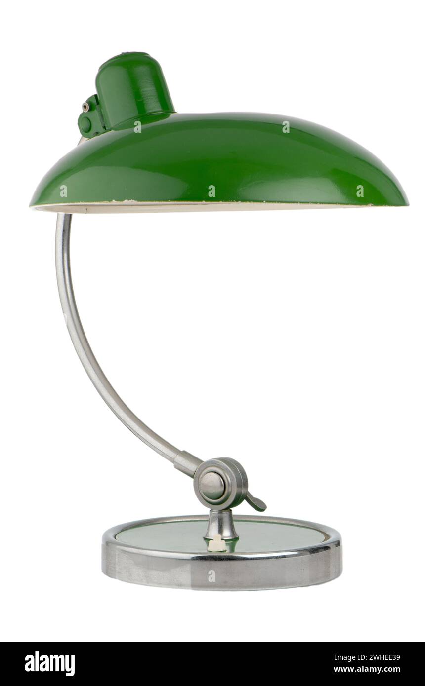 Retro green desk lamp hi-res stock photography and images - Alamy