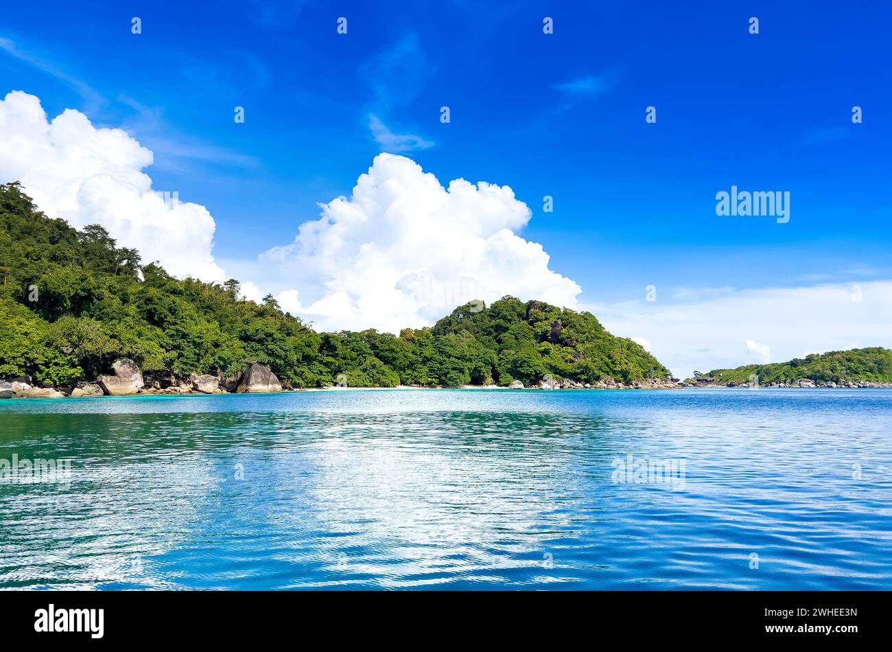 Beautiful landscape of the Similan Islands in Thailand - most famous ...