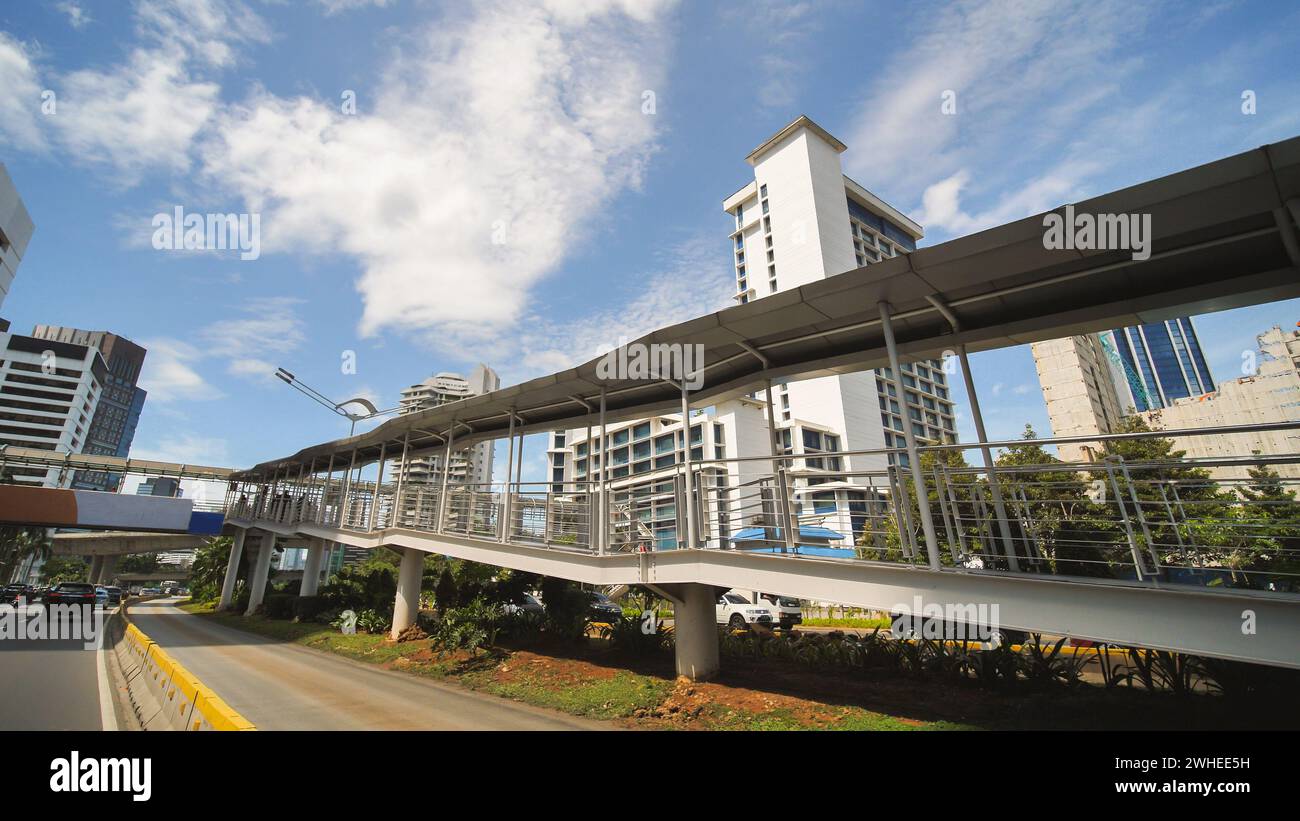 Road bridges pedestrian crossings Jakarta Stock Photo - Alamy