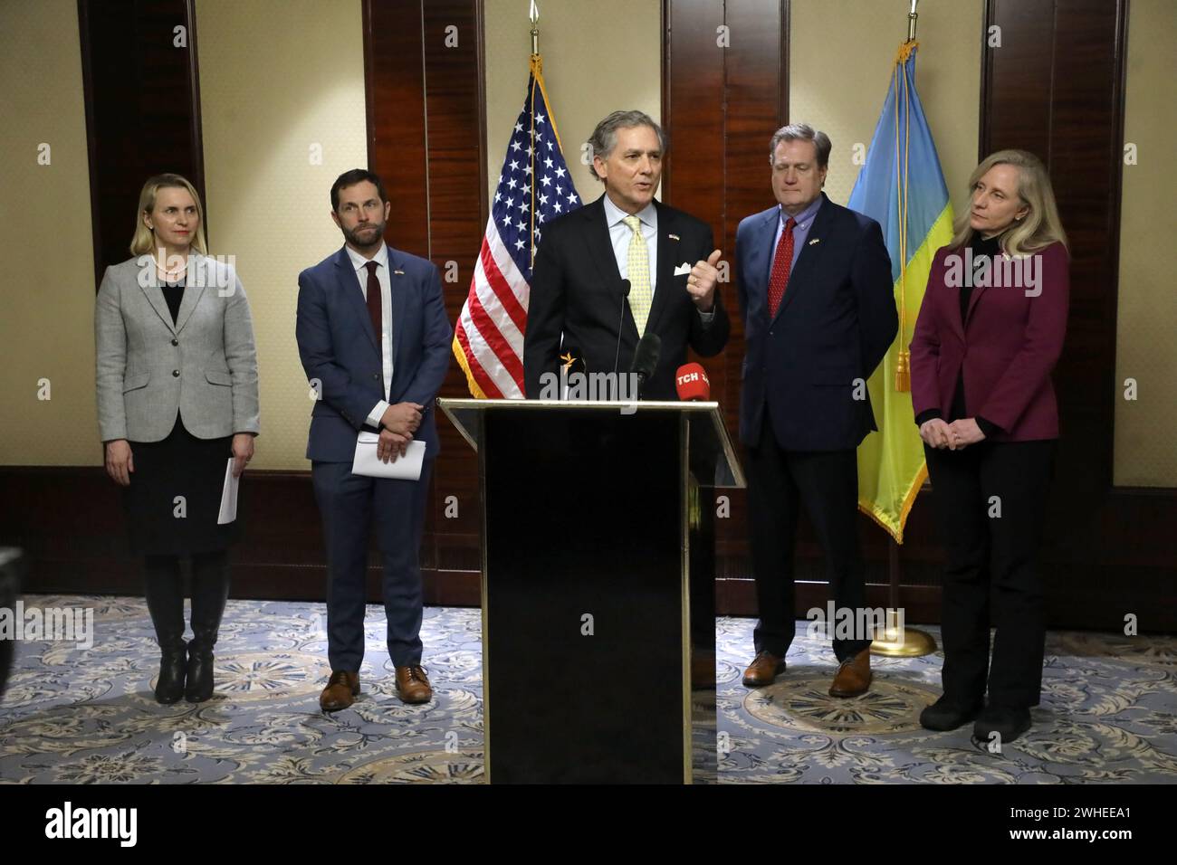 KYIV, UKRAINE - FEBRUARY 09, 2024 - US Ambassador to Ukraine Bridget ...