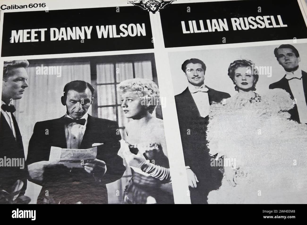 Viersen, Germany - January 9. 2024: Closeup of Frank Sinatra vinyl ...