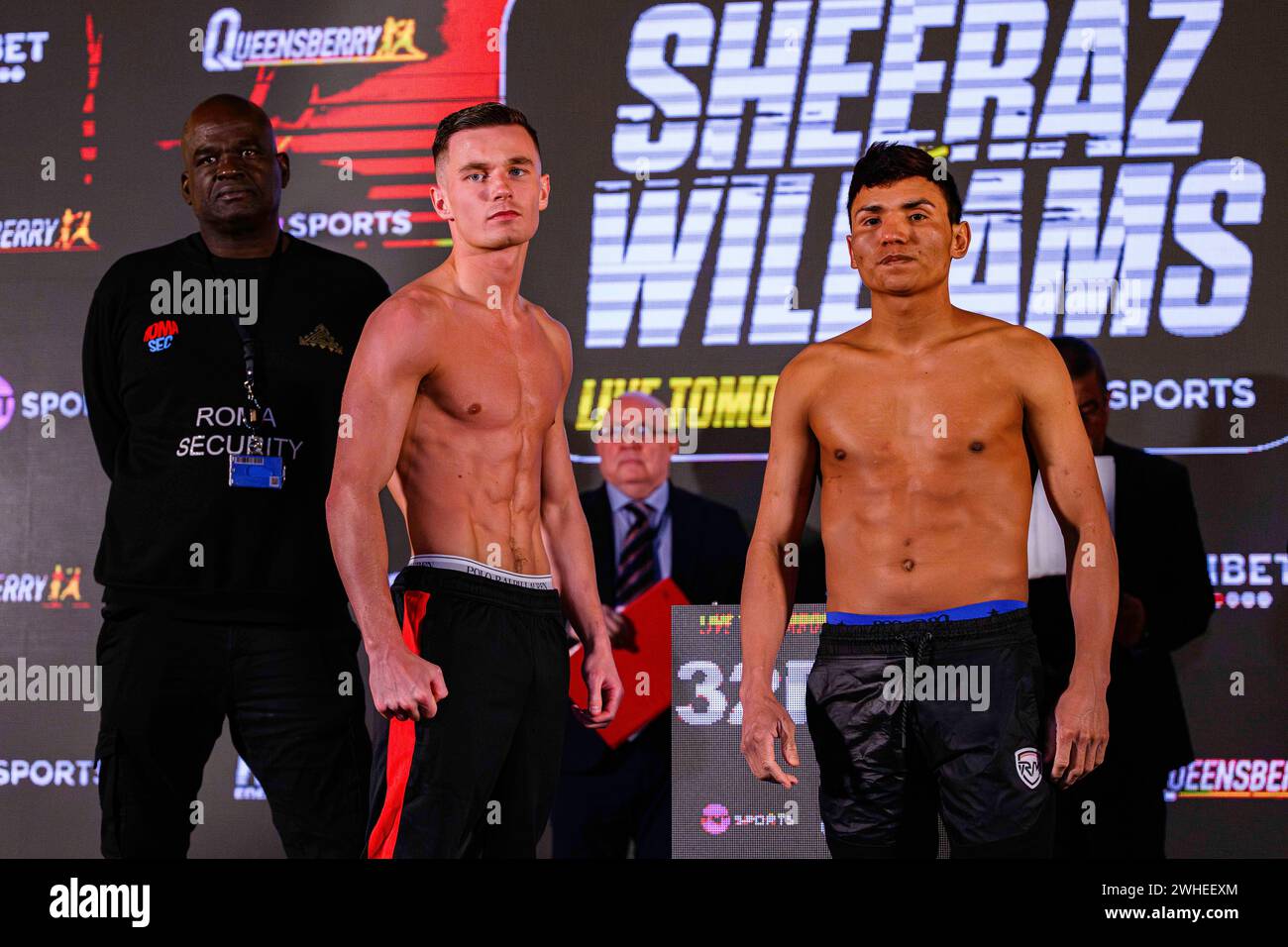 LONDON, UNITED KINGDOM. 09 Feb, 24. Billy Adams and Engel Gomez during ...