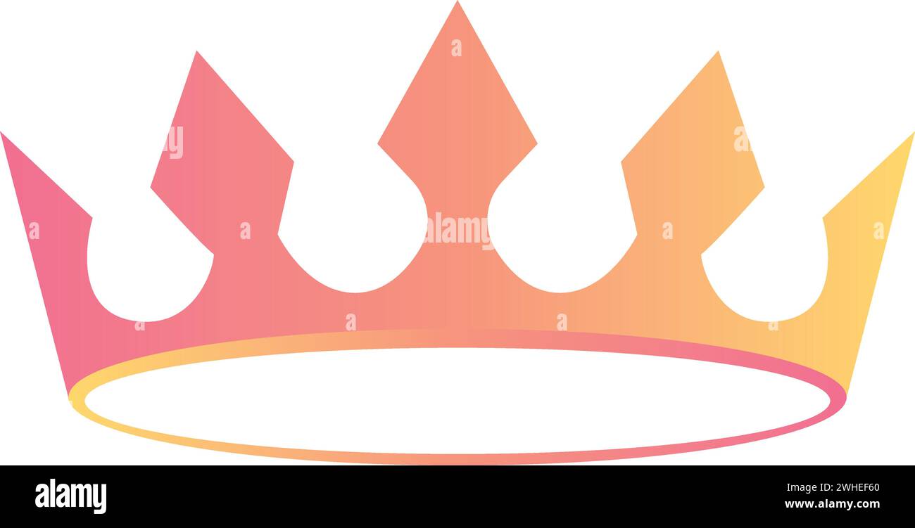 Isolated colored king or queen golden crown icon Vector Stock Vector ...