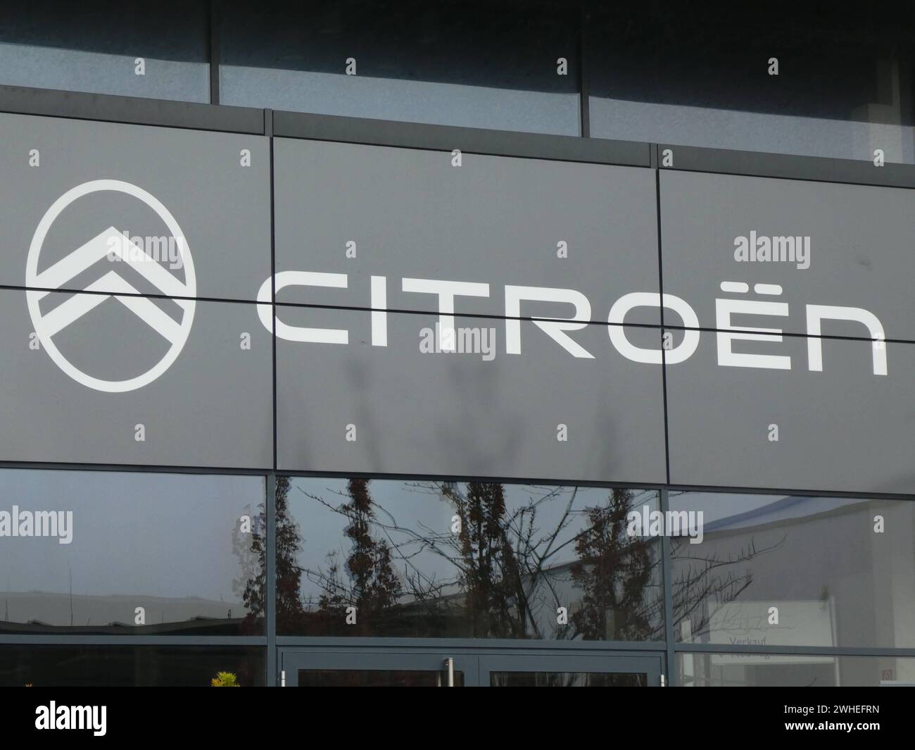 Logo, Schriftzug des französischen Automobilhersteller Citroen, eine ...