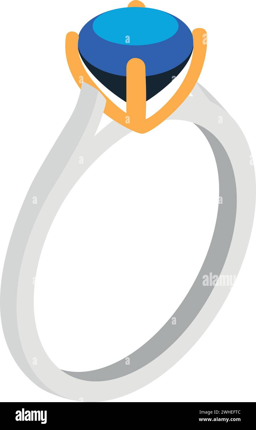 Isolated colored ring icon with diamond Vector Stock Vector Image & Art ...