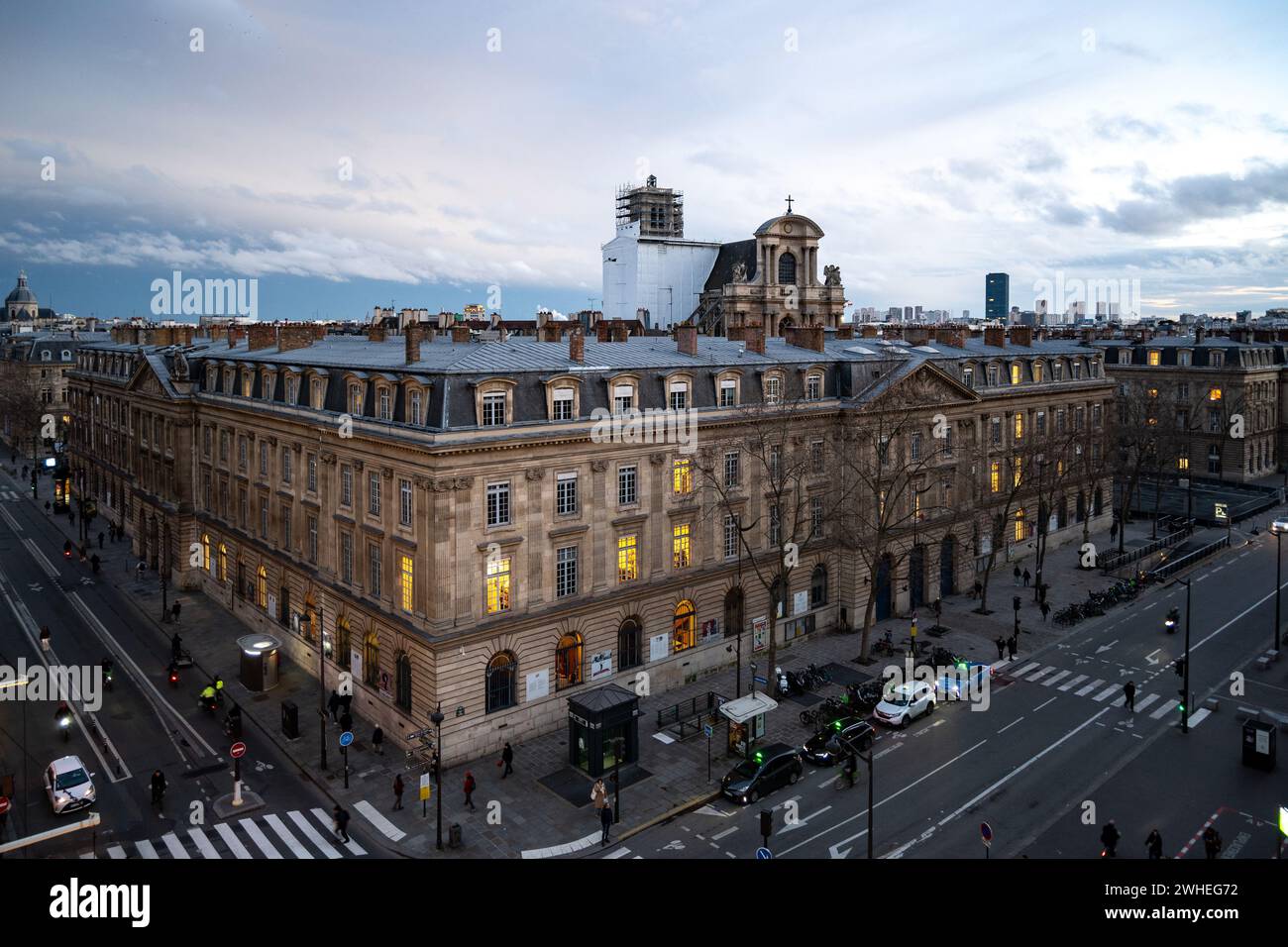 Paris, France, Aerial view on Caserne Napoleon, Editorial only Stock ...