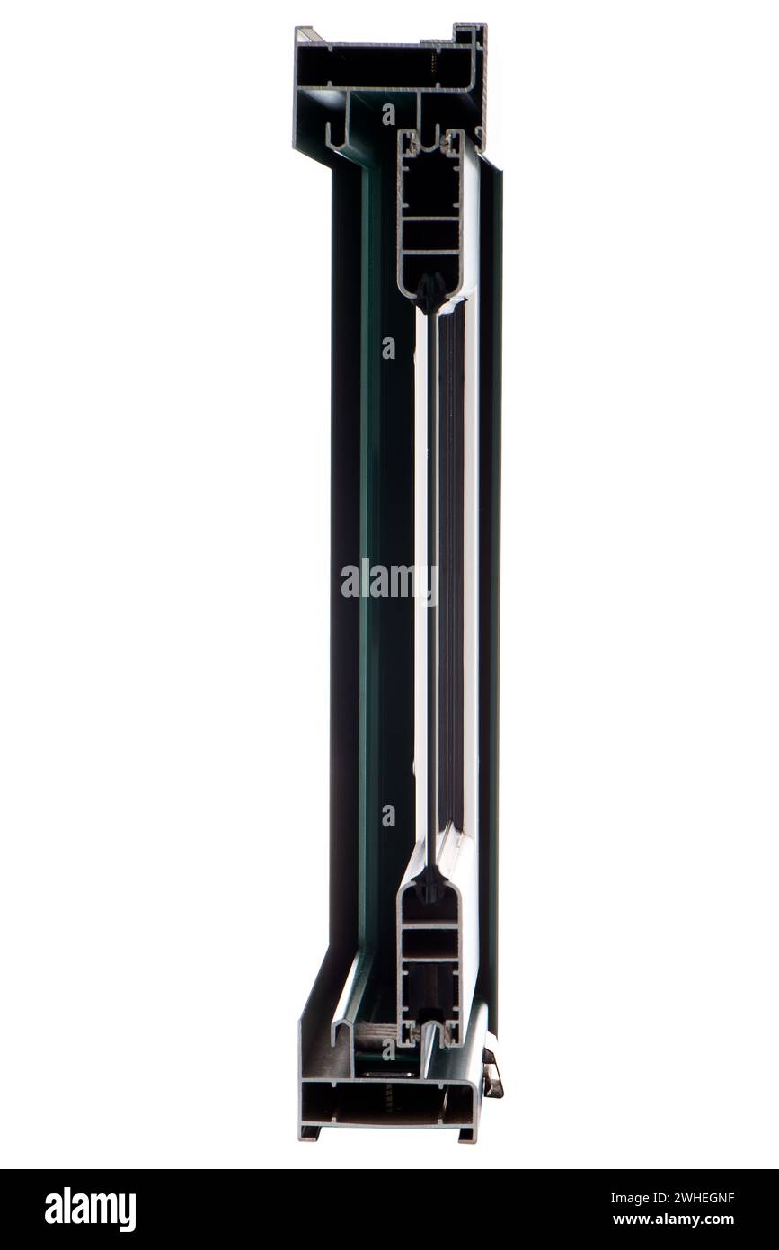 Aluminium window sample Stock Photo - Alamy