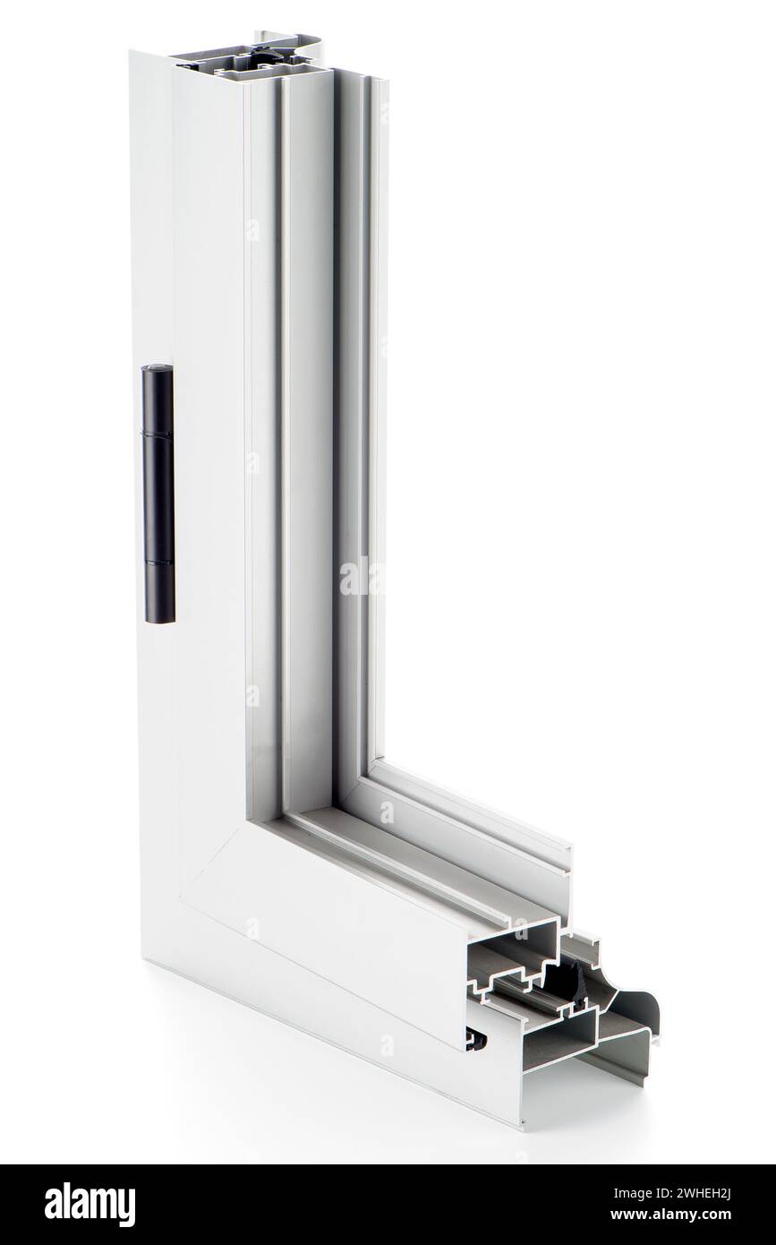 Aluminium window sample Stock Photo - Alamy
