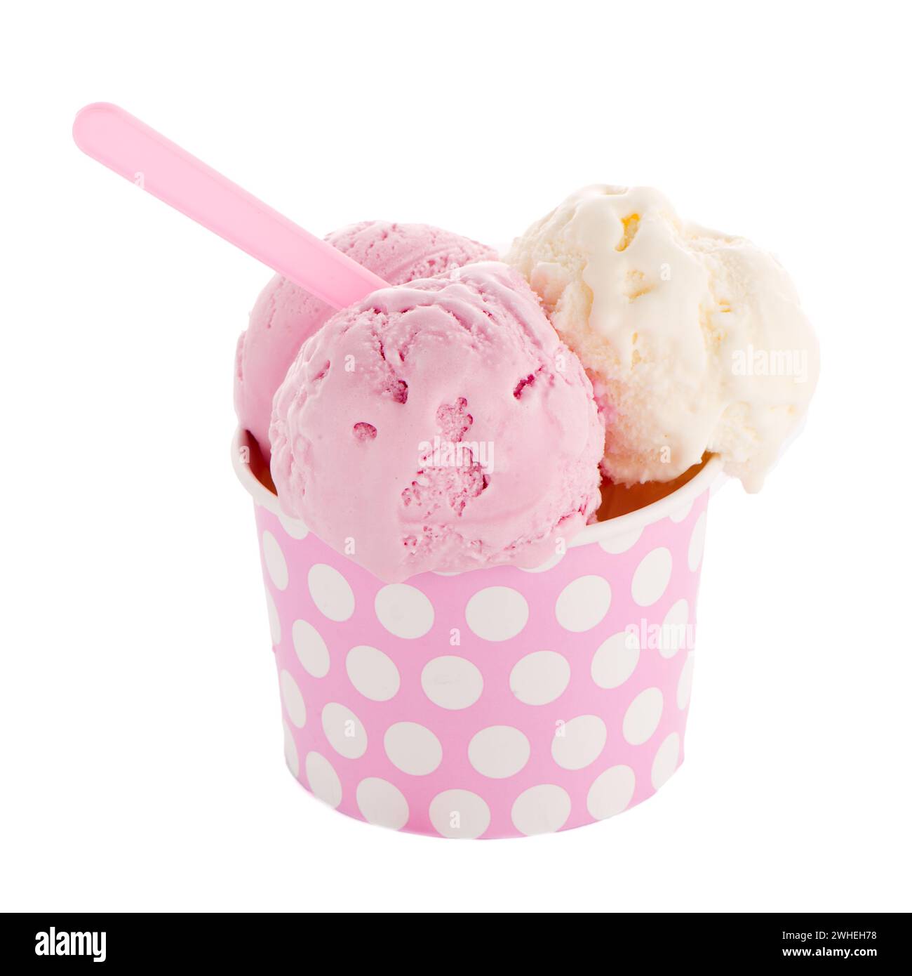 Ice cream scoop in paper cup Stock Photo - Alamy