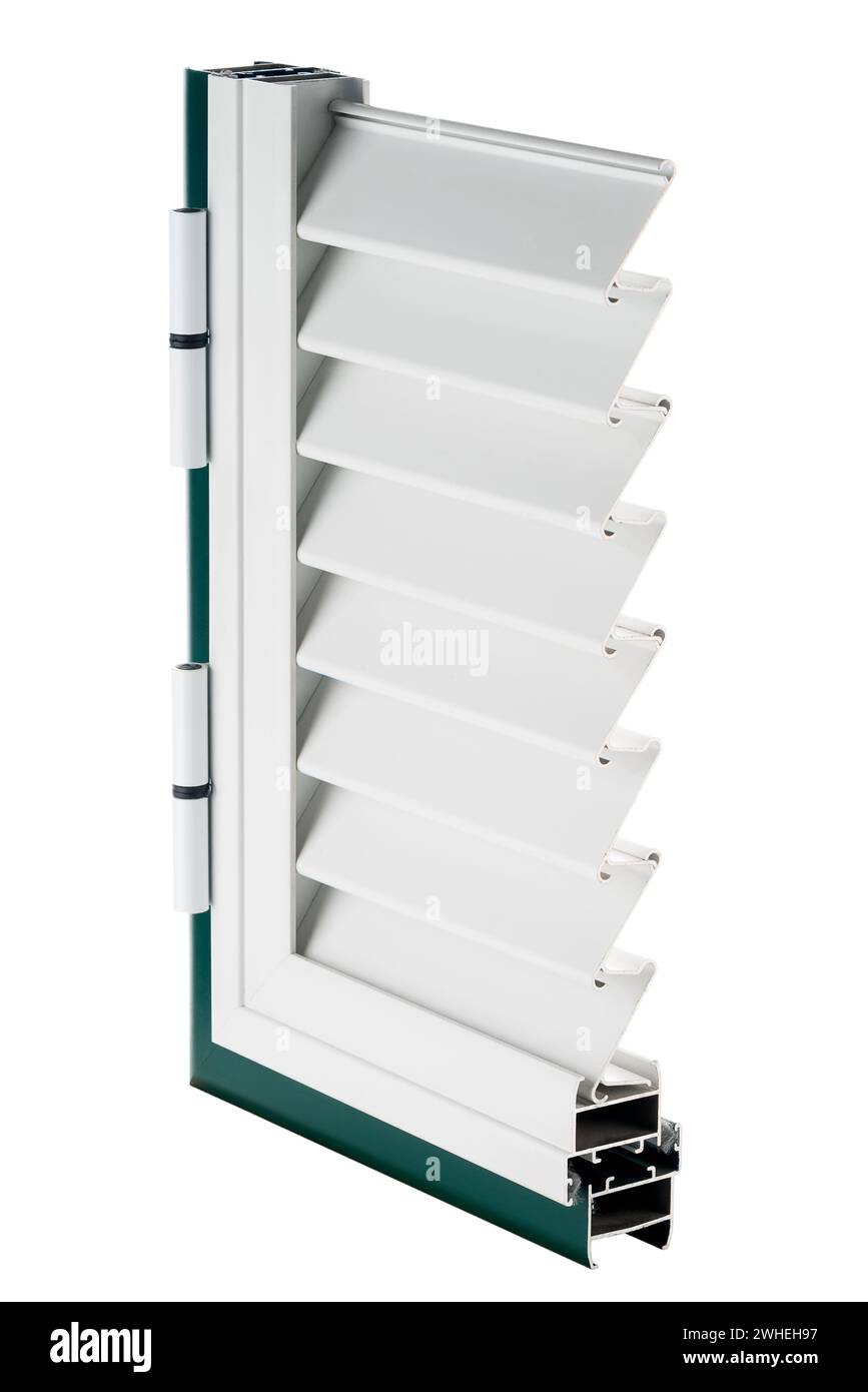 Aluminium window sample Stock Photo - Alamy