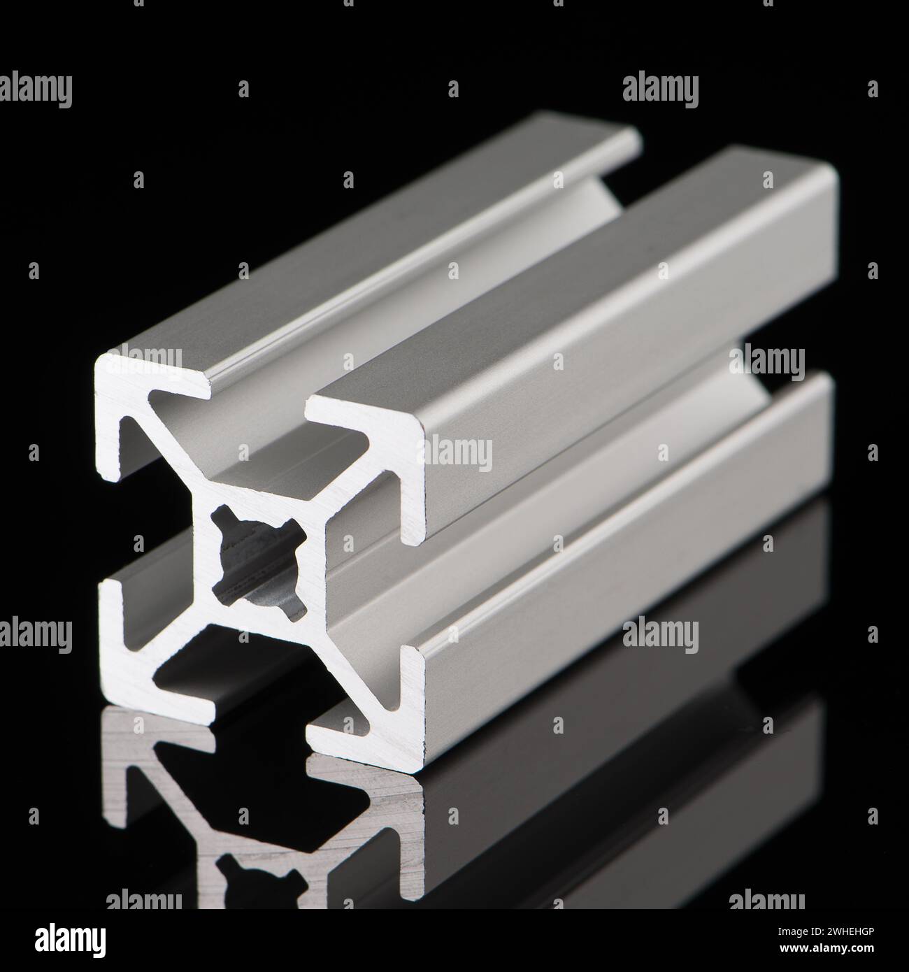 Aluminium profile sample Stock Photo - Alamy