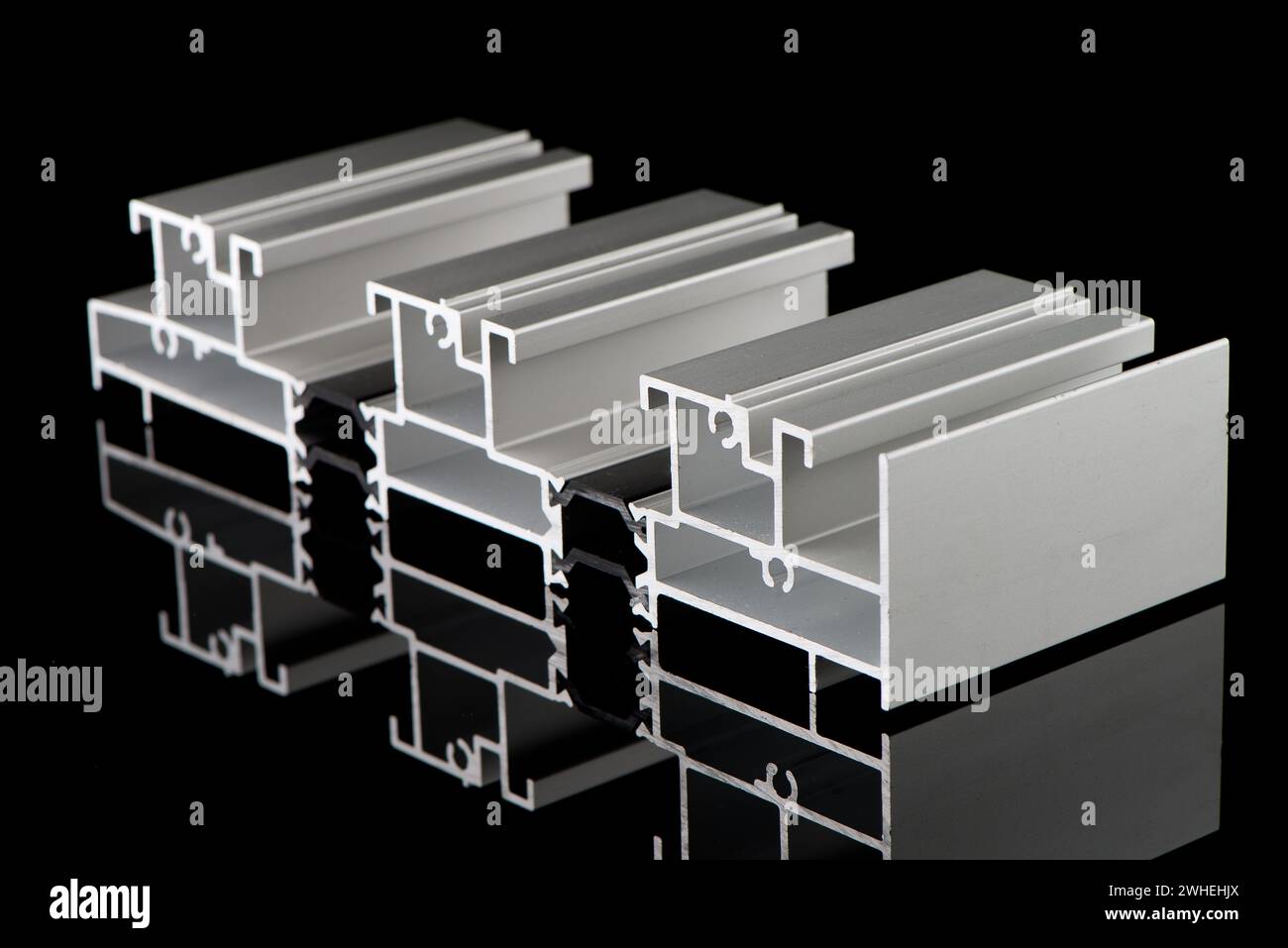 Aluminium profile sample Stock Photo - Alamy