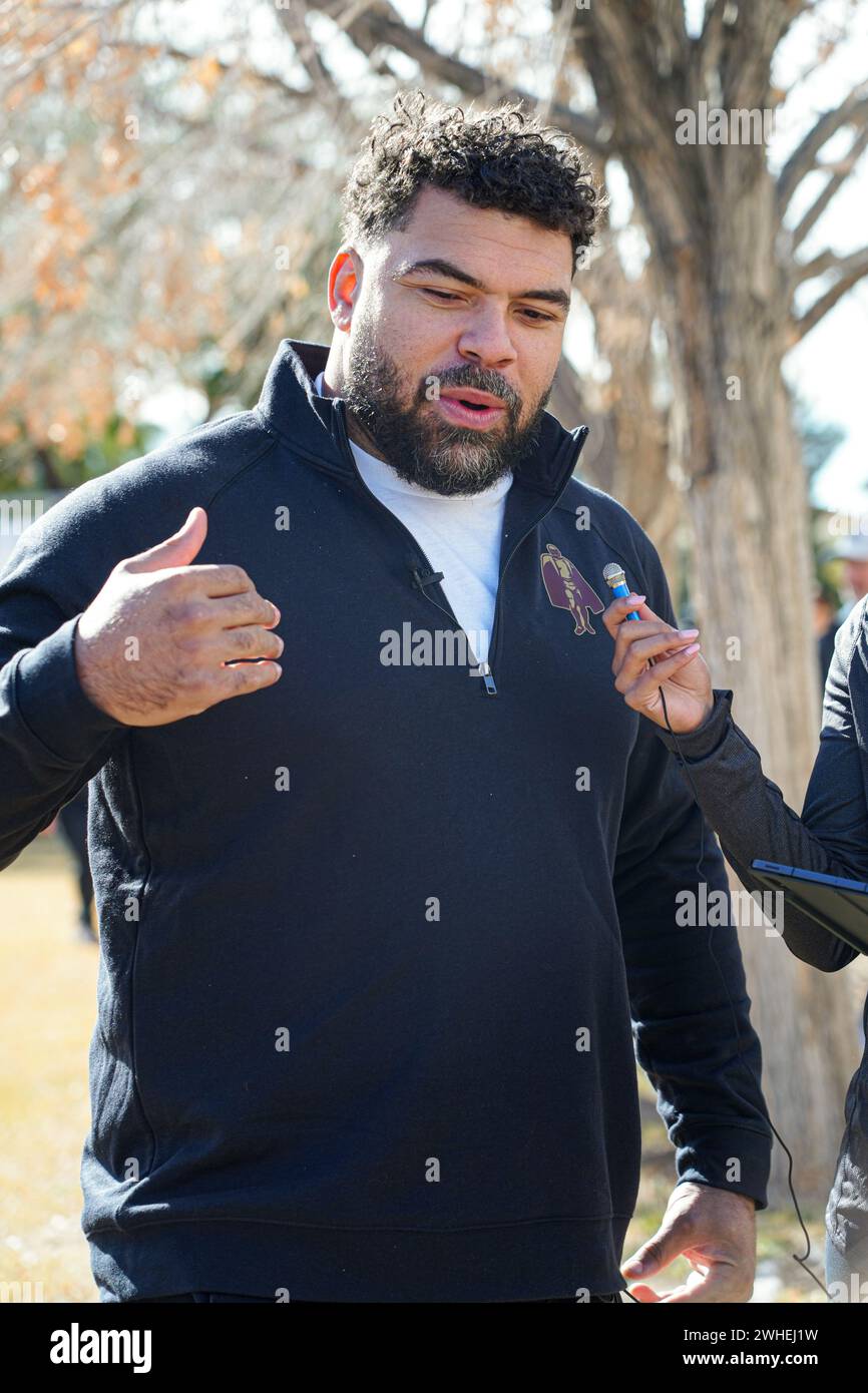 Henderson, Nevada, USA, February 9, 2024, CAMERON HEYWARD of the ...