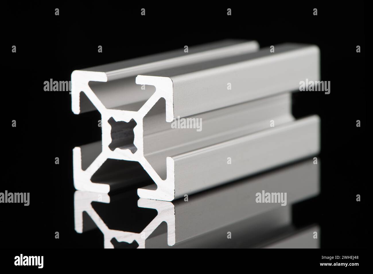 Aluminium profile sample Stock Photo - Alamy