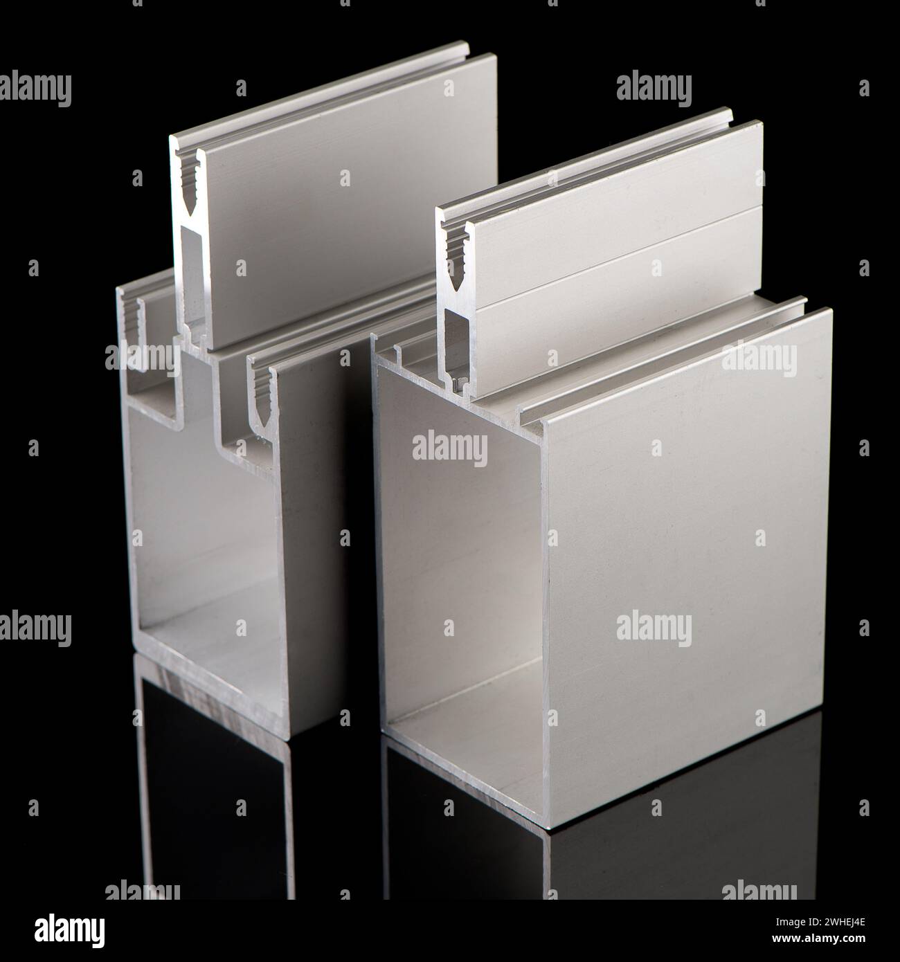 Aluminium profile sample Stock Photo - Alamy