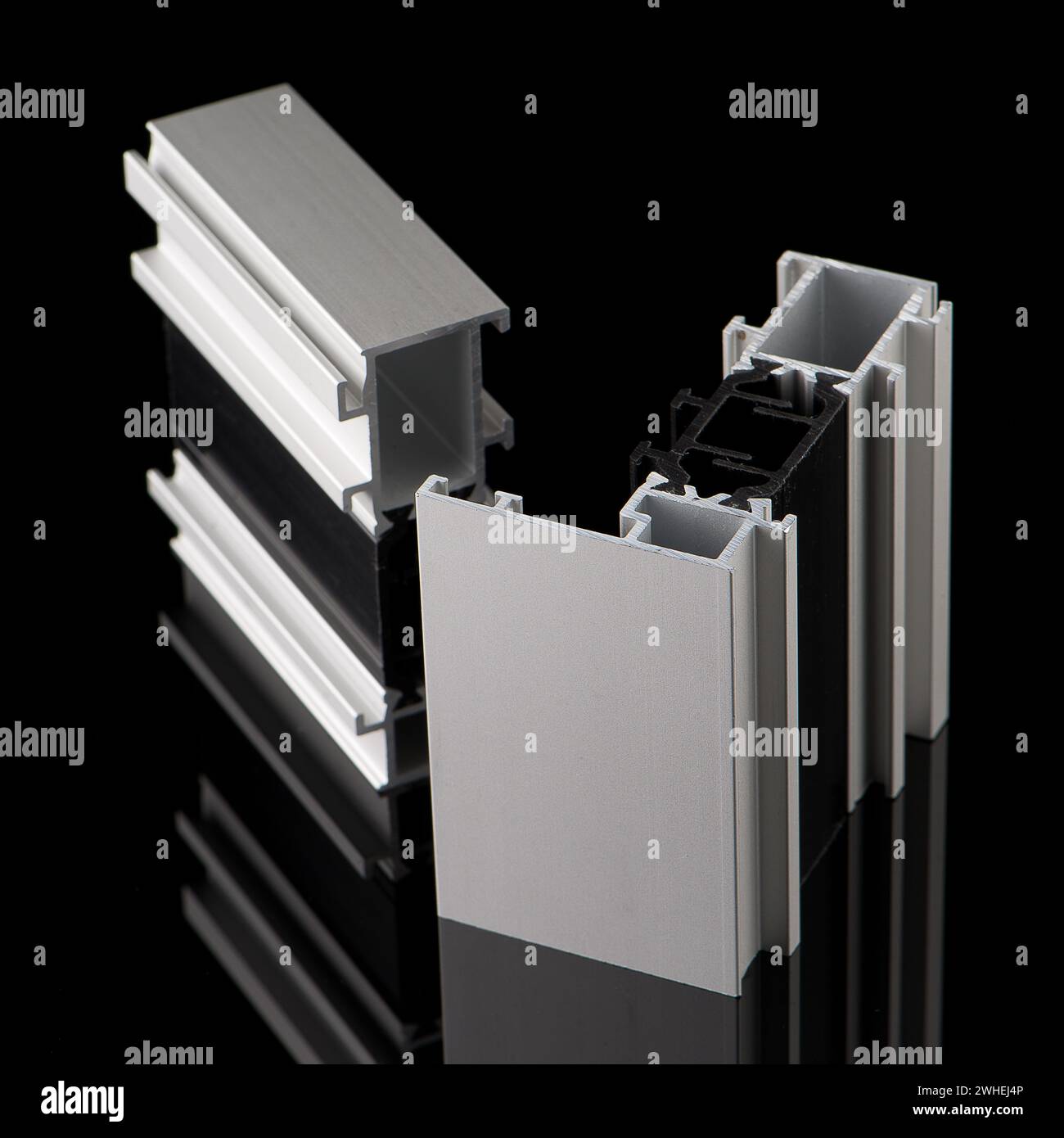 Aluminium profile sample Stock Photo - Alamy