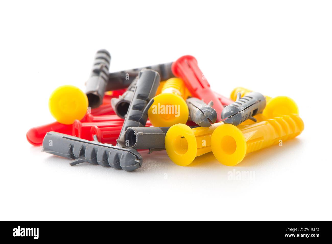 Colorful plastic dowels Stock Photo - Alamy