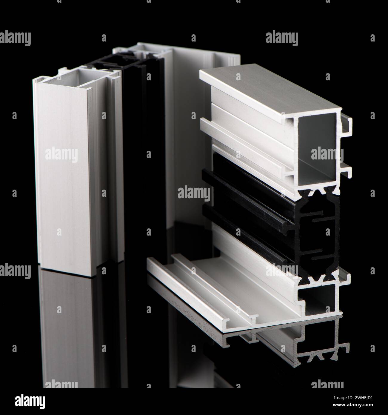 Aluminium profile sample Stock Photo - Alamy