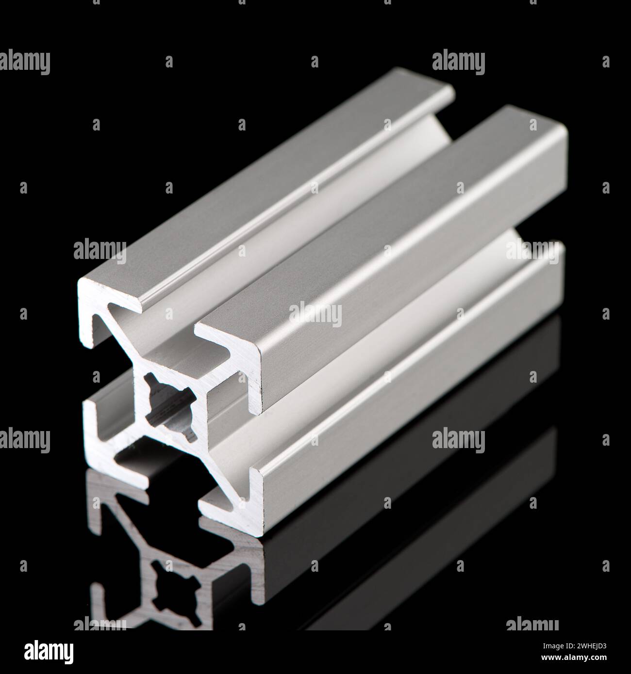 Aluminium profile sample Stock Photo - Alamy
