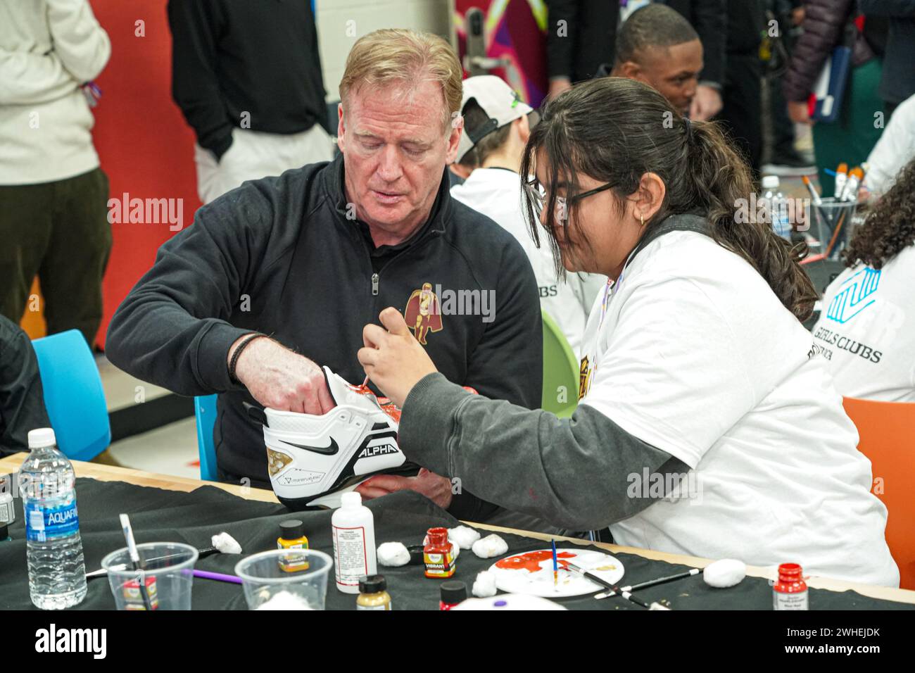Henderson, Nevada, USA, February 9, 2024, NFL Commissioner Roger ...