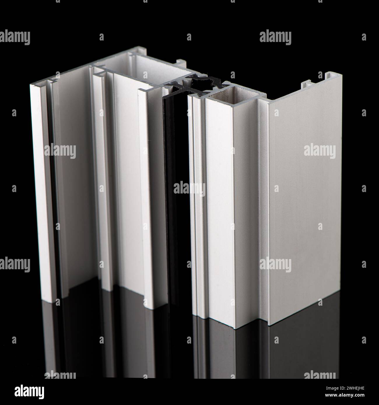 Aluminium profile sample Stock Photo - Alamy