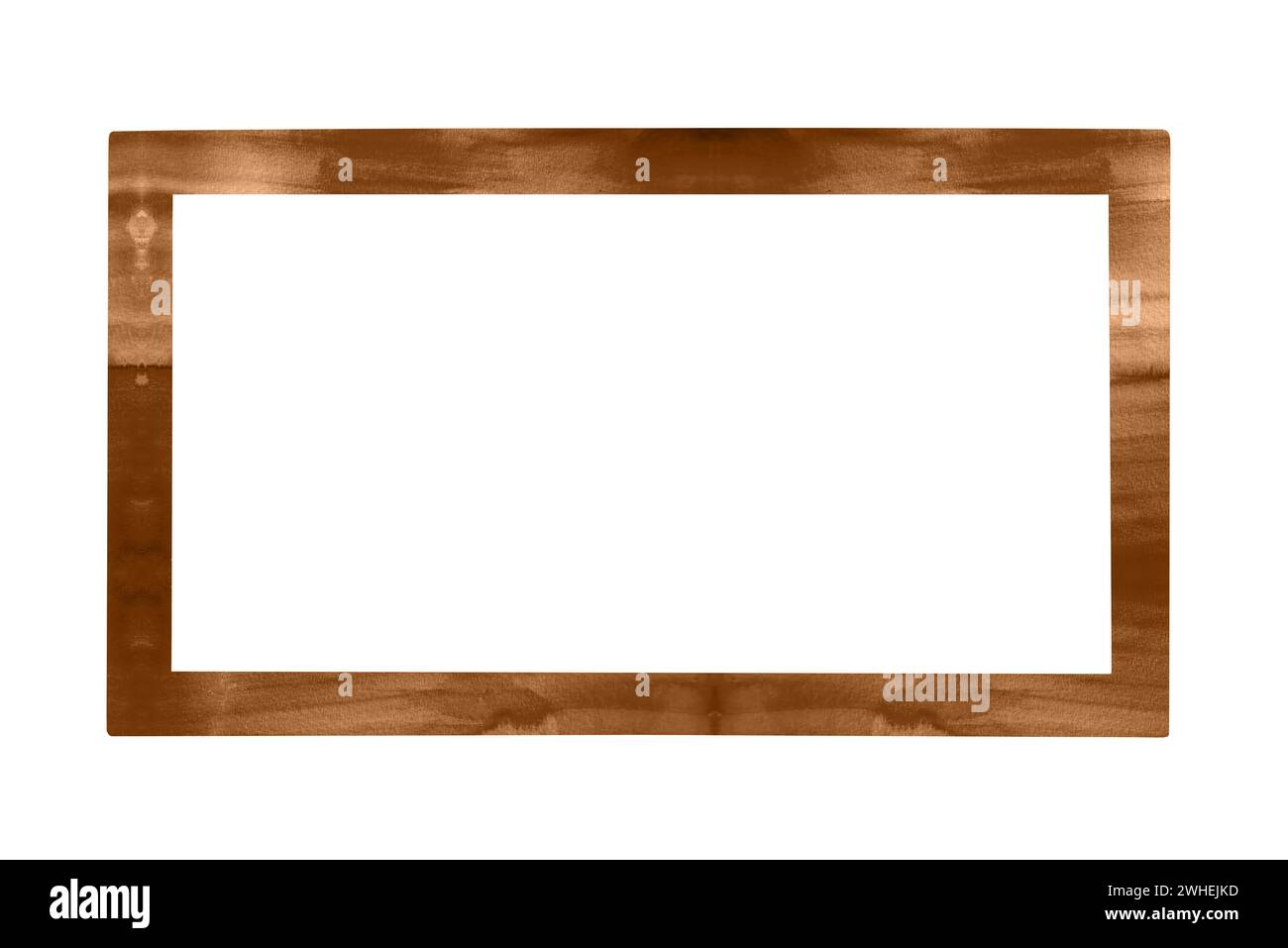 Wide angle photo frame panoramic isolated unique landscape shape ...