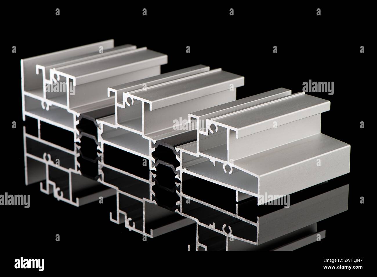 Aluminium profile sample Stock Photo - Alamy