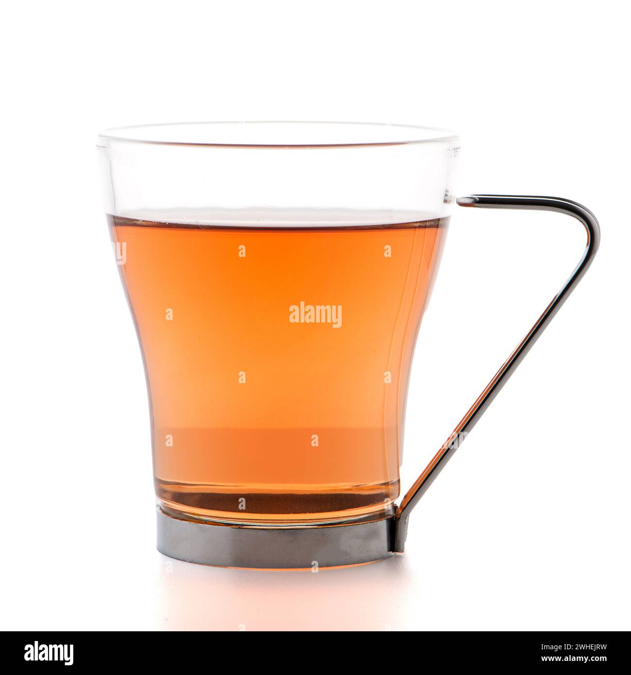 Glass cup of black tea Stock Photo - Alamy