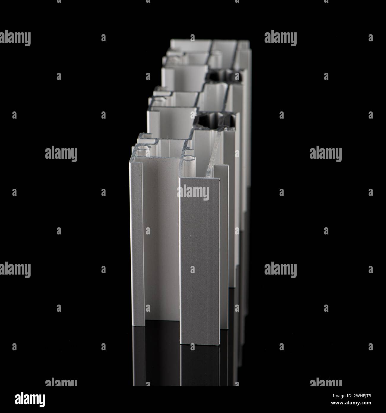 Aluminium profile sample Stock Photo - Alamy
