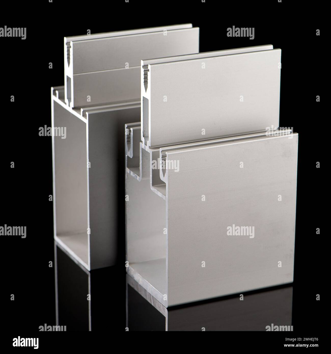 Aluminium profile sample Stock Photo - Alamy