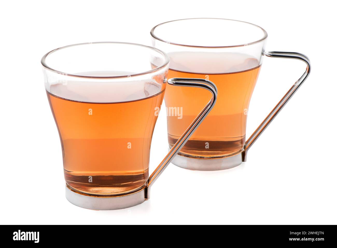 Two cups of tea Cut Out Stock Images & Pictures - Alamy