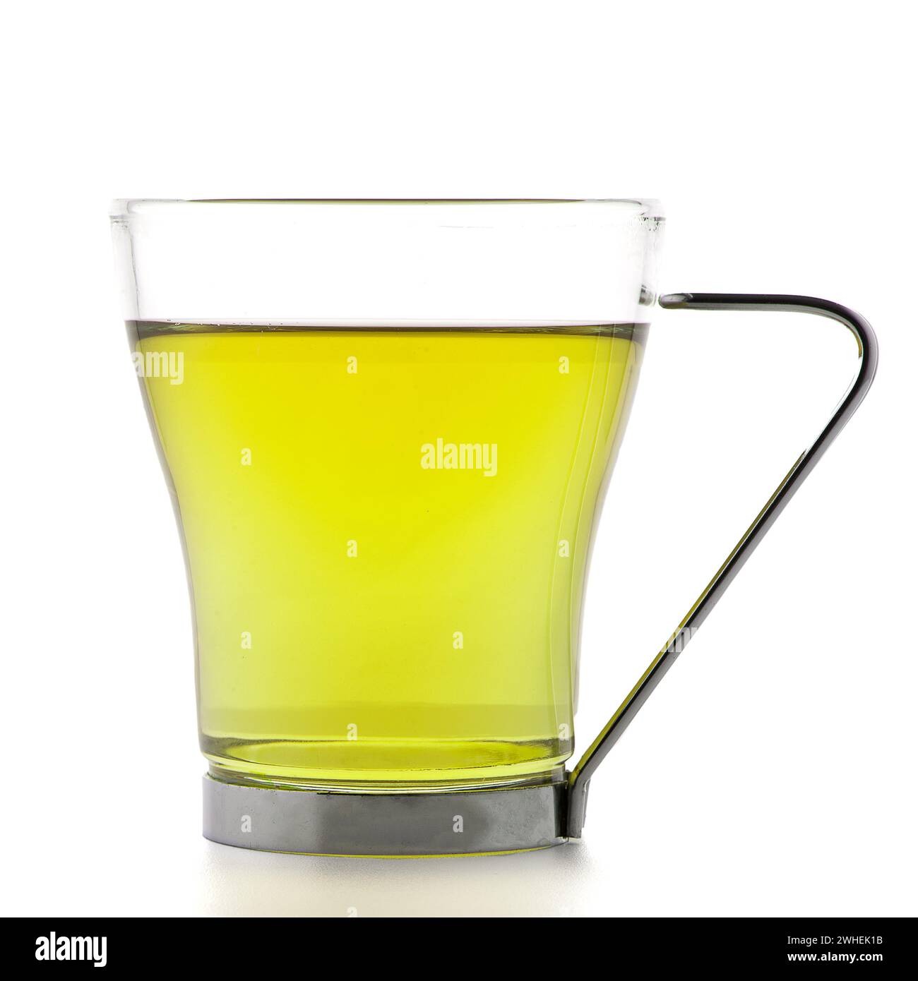 Glass cup of lemon tea Stock Photo - Alamy