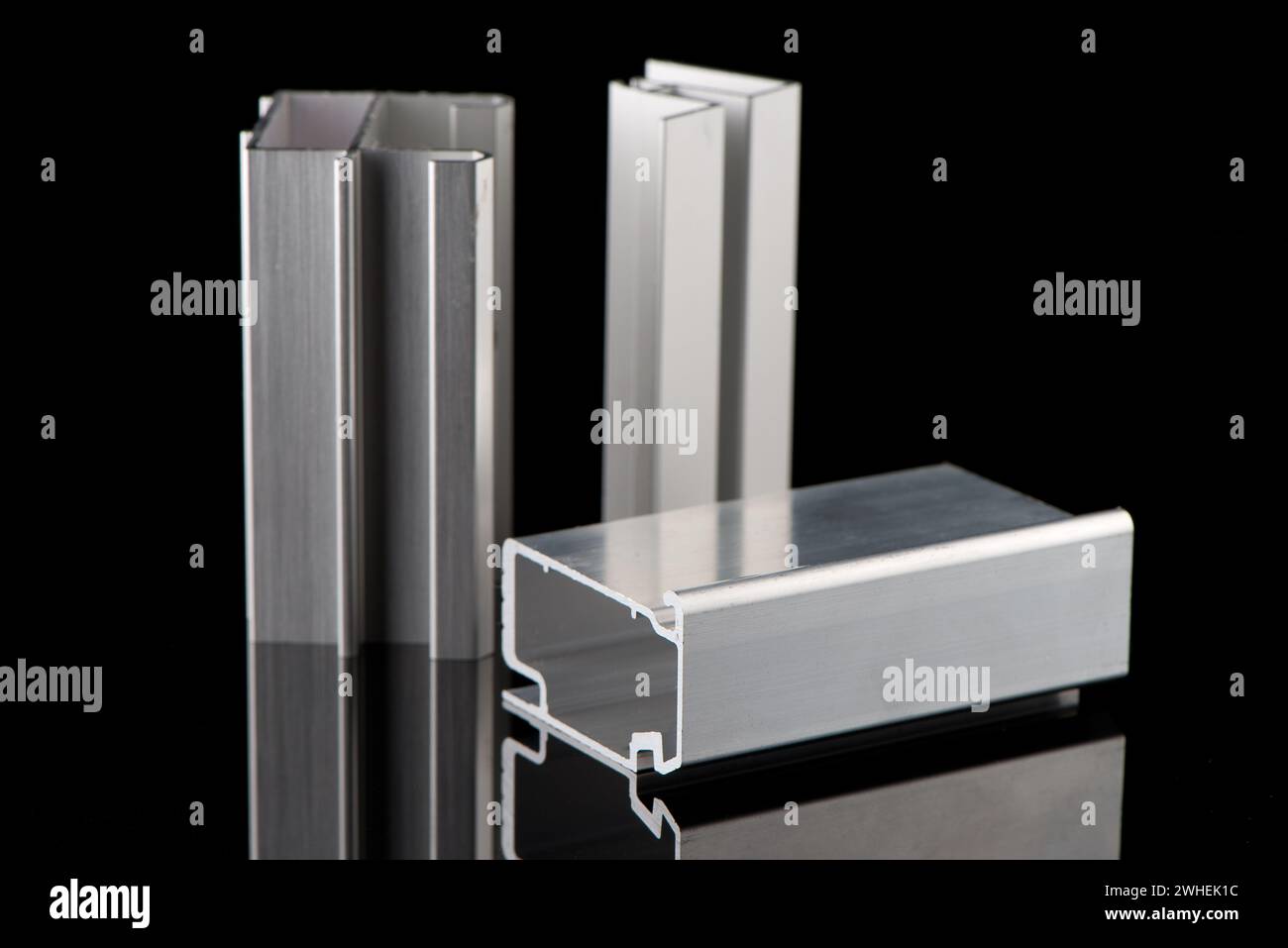 Aluminium profile sample Stock Photo - Alamy