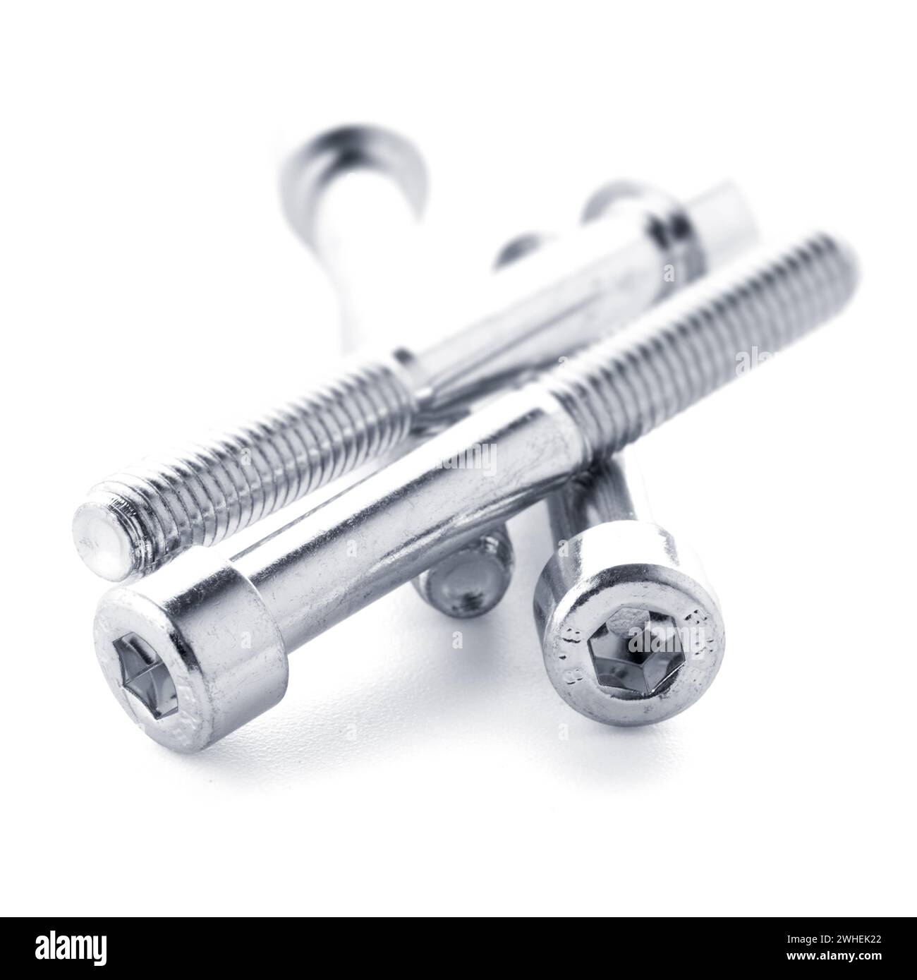 Hex head bolt screws thread Stock Photo - Alamy