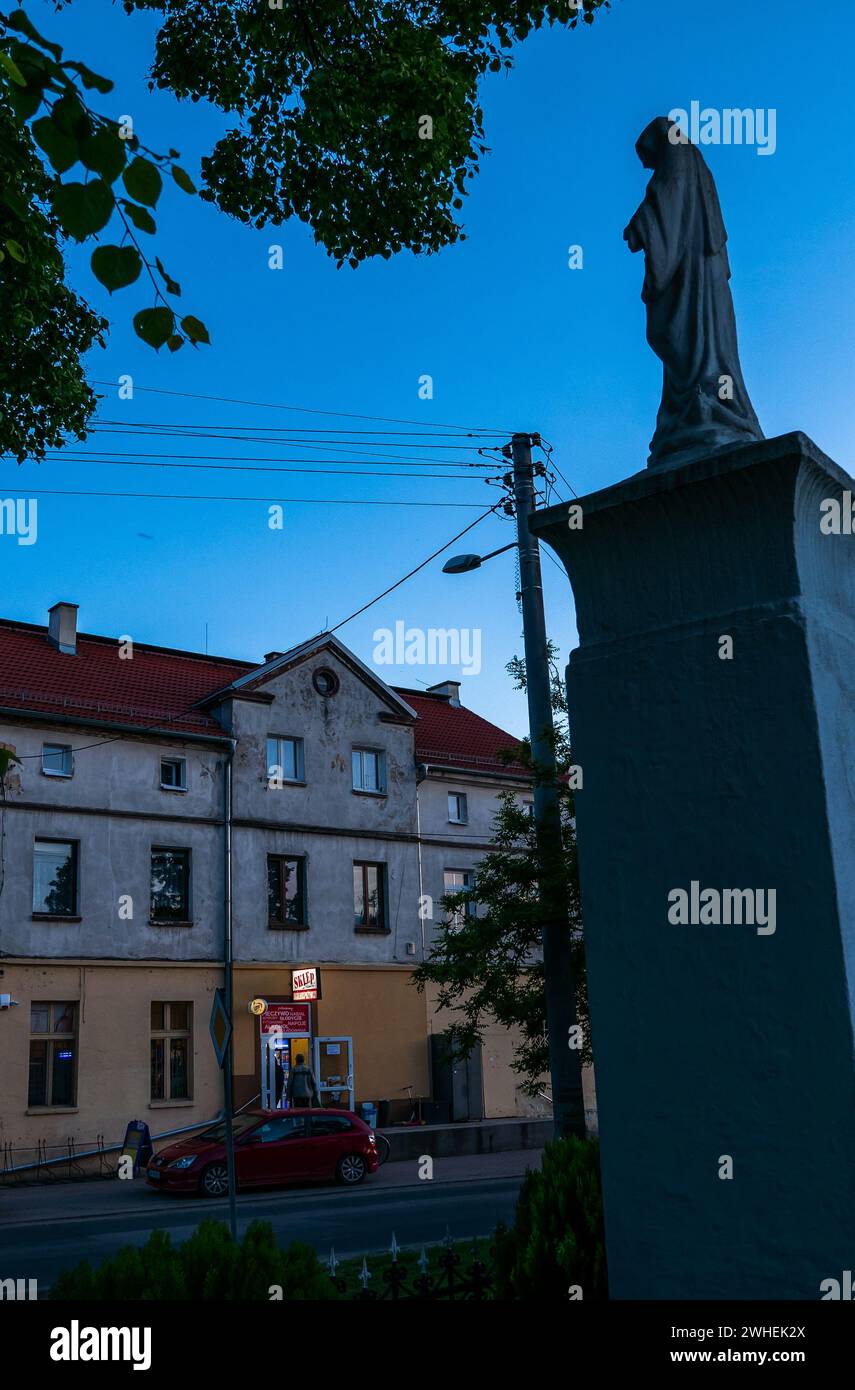 "24.05.2019, Poland, Lower Silesia, Wroclaw - Statue of the Virgin Mary ...