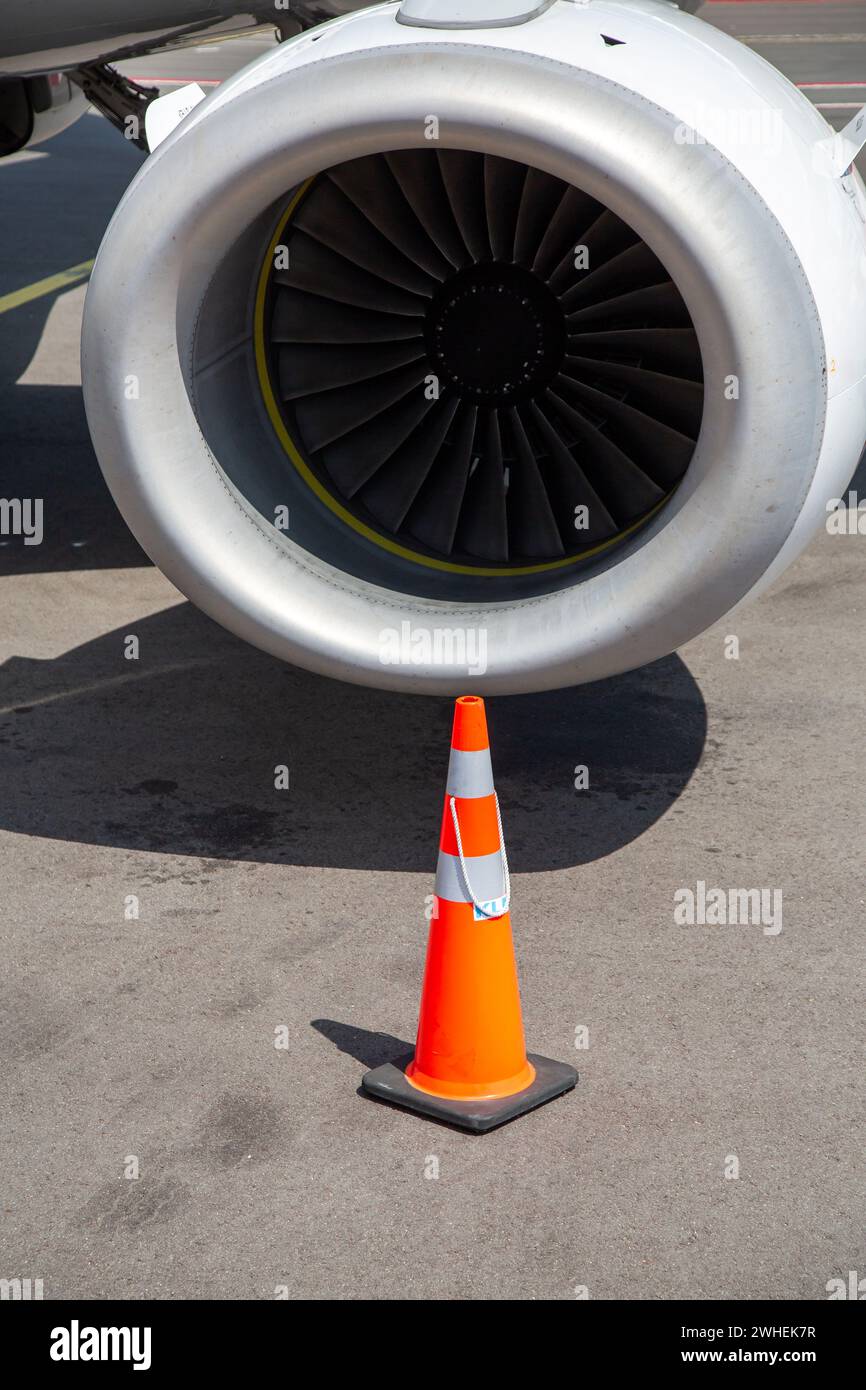 "09.07.2019, Netherlands, North Holland, Amsterdam - Turbine jet engine ...