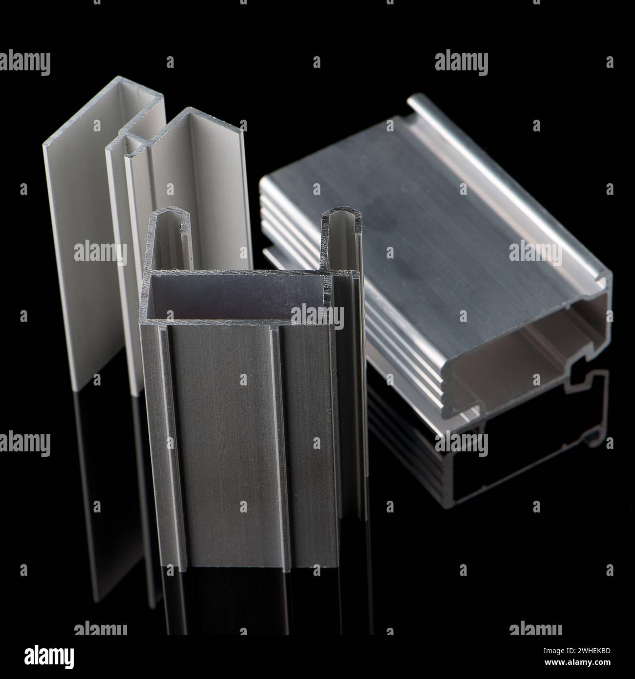 Aluminium profile sample Stock Photo - Alamy