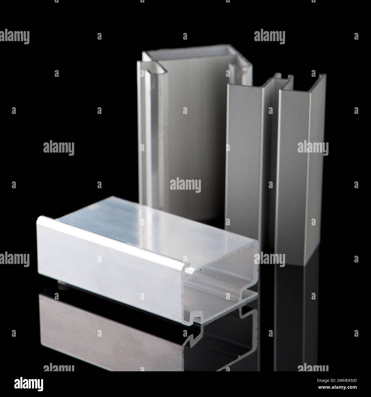 Aluminium profile sample Stock Photo - Alamy